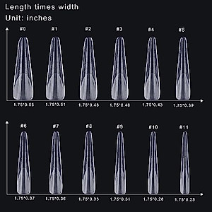 HungGato 120Pcs Dual Nail Forms Matte Stiletto French Extension Poly Nail Gel Nail Molds for Acrylic UV Nails 12 Sizes for Solid Nail Gel Glue Nail Art Design Salon&DIY