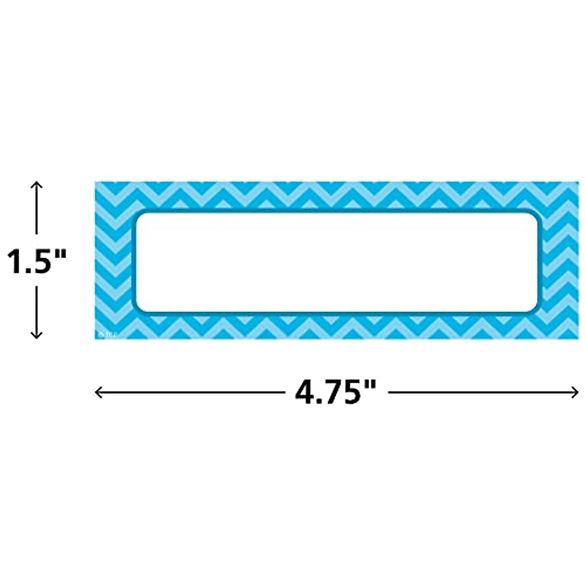 Teacher Created Resources Chevron Labels Magnet Accents 0.10" x 4.50" x 1.50"