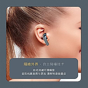 Bluetooth Headphones True Wireless Earbuds 60H Playback LED Power Display Earphones with Wireless Charging Case IPX5 Waterproof in-Ear Earbuds with Mic for TV Smart Phone Computer (White)