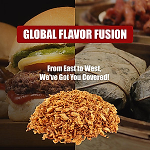 Flying Horse Crispy Fried Red Onion (Hanh Phi) – 16 oz (1 lb) | Golden Brown, Crunchy & Aromatic | Authentic Asian-Style Onion Topping for Noodles, Soups, Stir-Fries, Salads & More