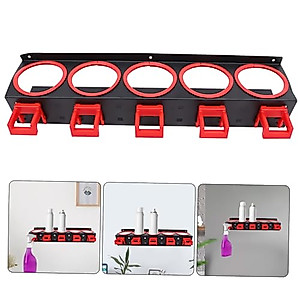 OKUMEYR Spray Bottle Wall Rack Bottle Holder Rack Spray Bottle Mount Bottle Organizer Rack for Spray Bottle Car Detailing Storage Paint Bottle Rack Spray Can Holder Can Rack Iron