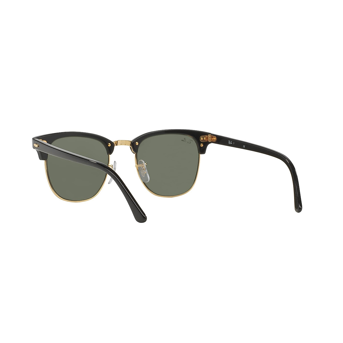 Ray-Ban RB3016 Clubmaster Sunglasses (51 mm, Solid Black G15 Lens Non-Polarized Lens)