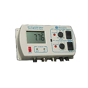 Milwaukee MC125 pH/ORP Controller with Mounting Kit, 0.00 to 14.00 pH, +/-0.2 pH Accuracy