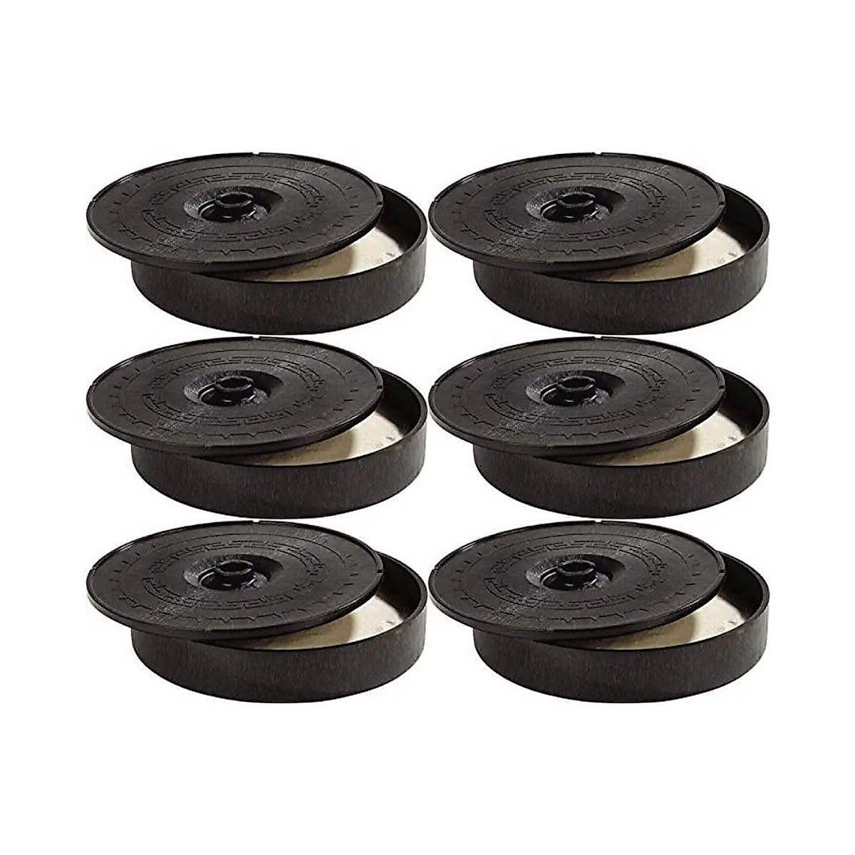 Carlisle FoodService Products Jumbo Server Tortilla Server with Insulated Lid for Kitchens, Restaurants, Catering, Plastic, 12.75 X 2.625 Inches, Black, (Pack of 6)