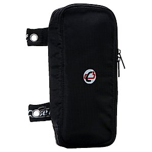 Case-it The Pouch Zippered Pencil Case with Grommets, Black, PLP-02-BLK