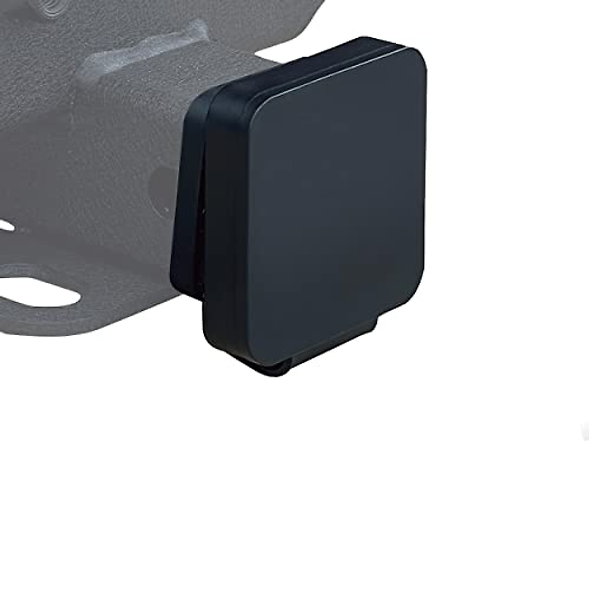 EYOUHZ Trailer Hitch Cover for 2 Inch Universal Receiver Compatible with Pickups Trucks SUVs MPVs Vans Sedans Cars, Tow Tube Plug Rubber Cap 2 Pack（Black