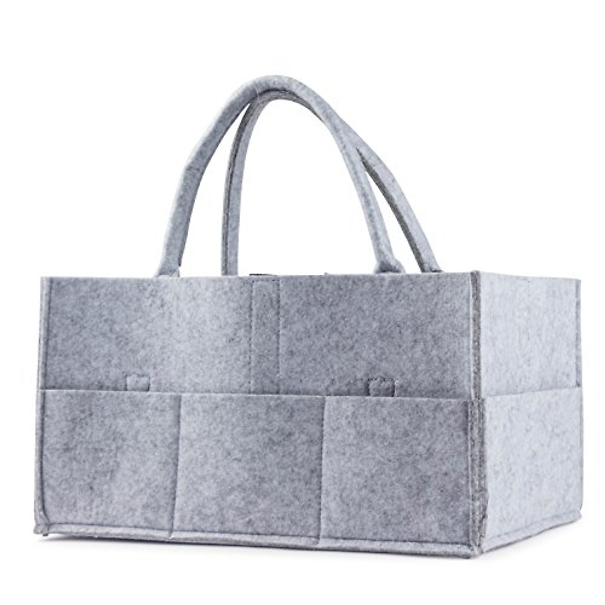 LifeSmart USA Baby Diaper Caddy Organizer Basket Removable Handles for a Classic Look Luxury Portable Nursery Diaper Storage Bin With Removable Compartments For Home, Car and Nursery