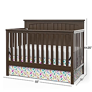 Child Craft Sheldon 4-in-1 Convertible Crib, Slate