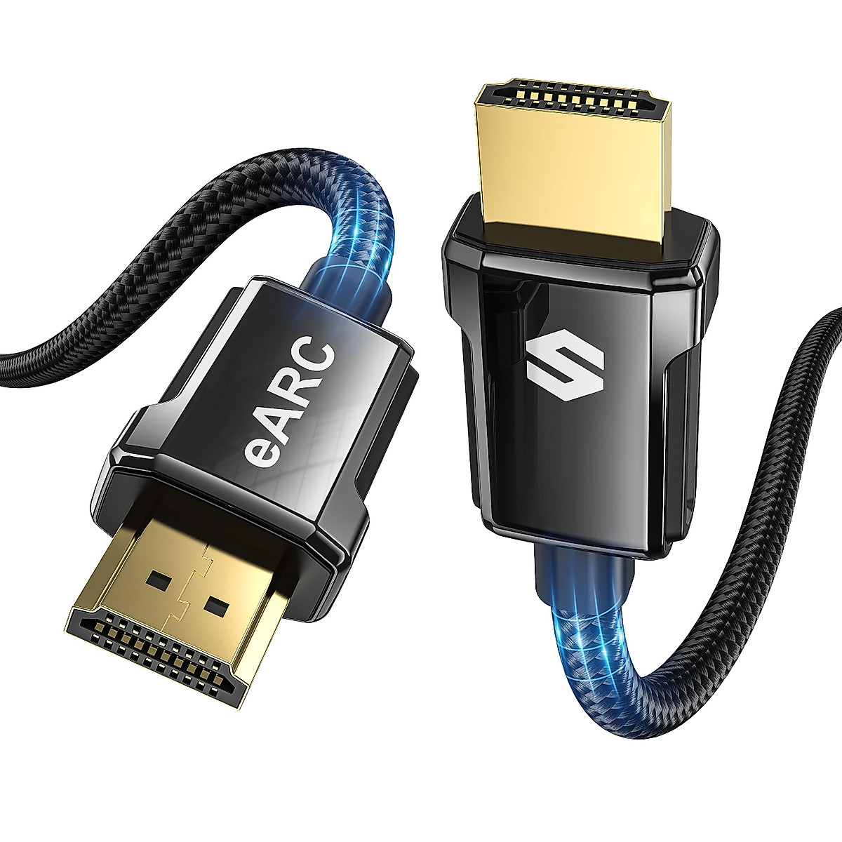 Silkland 8K HDMI ARC/eARC Cable 2.1 for Soundbar 3.3ft, 8K@60Hz, 4K@120Hz Ultra High Speed HDMI Cord Dolby Atoms 48Gbps, HDR10 HDCP 2.2&2.3 Compatible for Vizio Samsung Bose Sound bar, UHD TV,Blu-ray