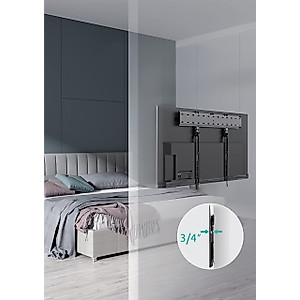 ynVISION.DESIGN Ultra Slim Design TV Wall Mount Bracket for OLED TVs | Compatible with LG and Samsung OLED TVs | 43" - 80" (43"-80", Pack of 1)