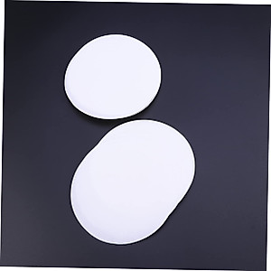 FUNOMOCYA 200pcs Medium Flow Rate Filter Paper Fine Filter Paper Grade Paper Strip Discs Filter Paper Funnel Filter Paper Filtration Paper Cellulose Filter Paper Sand Filter Clamp to White