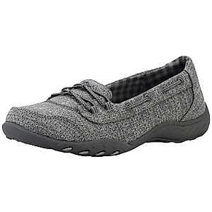 Skechers Women's Breathe Easy-Good Influence Sneaker, Grey, 8 M US