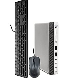 HP ProDesk 600 G4 Mini Business Desktop, Intel Core i5-8500T Processor, 16GB RAM, 1TB M.2 NVMe SSD, Windows 10 Pro