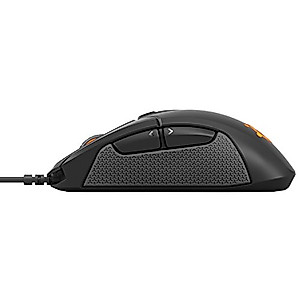SteelSeries Rival 310, Optical Gaming Mouse, RGB Illumination, 6 Buttons, Rubber Sides, On-Board Memory (PC / Mac) - Black