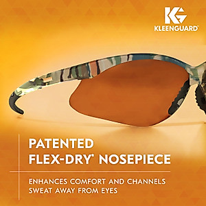 KLEENGUARD V30 Nemesis Safety Glasses (19644), Bronze Lenses with Camo Frame, 12 Pairs / Case