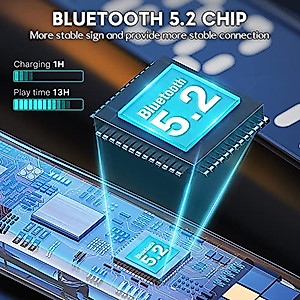 Hearprotek Wireless Lightweight Sleeping Headphones, Neckband Bluetooth 5.2 Wireless Sleep in-Ear Earbuds, Ultra Soft Portable Sleep Headphones for Side Sleepers, Working, Relaxing, Meditating