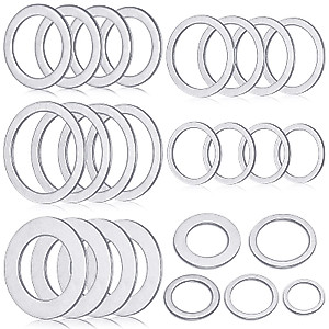 Sadnyy 20 Pcs Saw Blade Bushing Set Saw Blade Adapter Ring Saw Blade Spacer, 1 Inch to 20 mm, 1 Inch to 5/8 Inch, 7/8 Inch to 5/8 Inch, 20 mm to 5/8 Inch, 5/8 Inch to 1/2 Inch, 4 Per Model