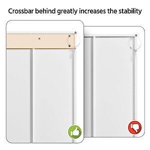 Yaheetech Wooden Bathroom Floor Cabinet, Side Storage Organizer Cabinet with 4 Drawers & Double Doors, Freestanding Entryway Storage Unit Console Table, Bathroom Furniture Home Decor, White