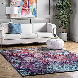 nuLOOM Reva Colorful Abstract Area Rug, 5' x 8', Multi