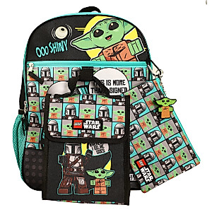 The Mandalorian Baby Yoda 5-Piece Backpack Set