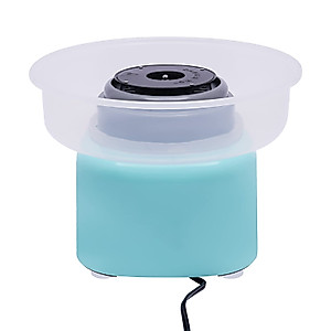Cotton Candy Machine,Cotton Candy Maker Machine,Cotton Candy Maker With Splash Prevention Bowl for Home Use,for Kids Gift Home Birthday Party (Blue)
