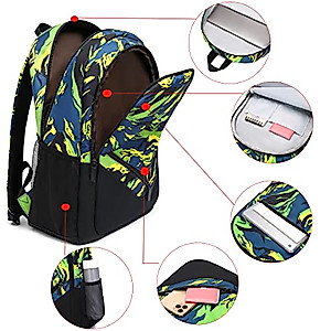 Sunborls Leisure Backpack Can carry 14inche Computer Lightweight Boy School Backpack