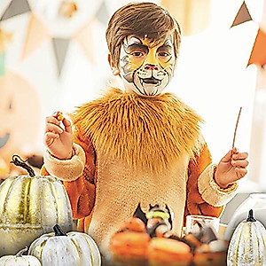 KIMOBER 8pcs Gold Artificial Pumpkins,Realistic Fake Foam Pumpkins for Halloween Autumn Harvest Thanksgiving Party