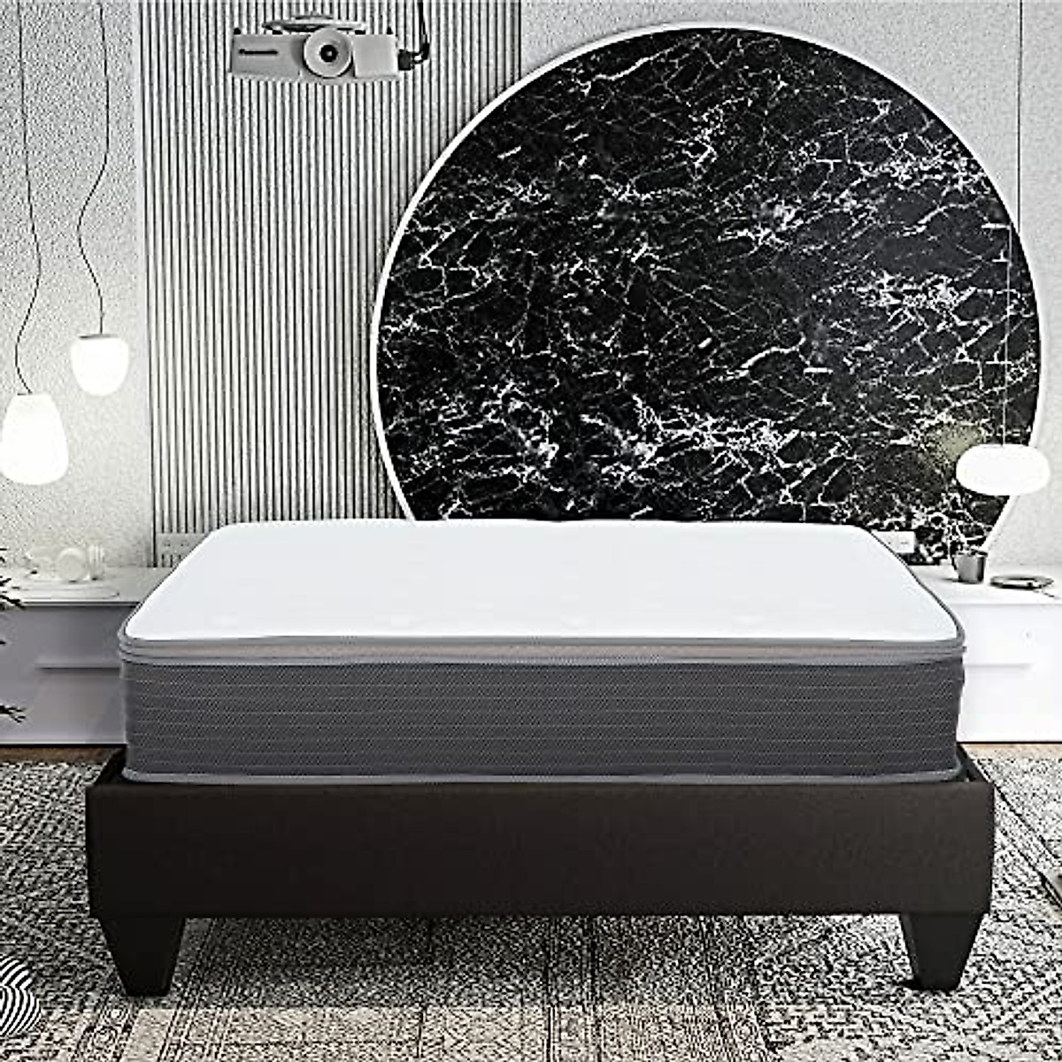 Primo International Equilibria 12in Pocketcoil Gel Memory Foam Hybrid Mattress in a Box, King