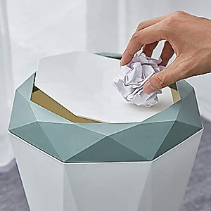 WXXGY Trash Can Funky Gadgets Plastic Swing Bin Waste Recycle Recycling Dustbins Kitchen Bathroom Rubbish Trash Refused Bins/Orange/25Cmx29Cm