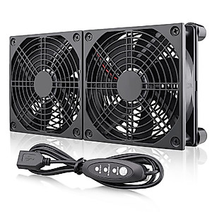 Wathai High Airflow Router Cooling Fan for Computer Cooler TV Box Wireless DC 5V USB Power 120mm 240mm Fan with Multi Speed Controller