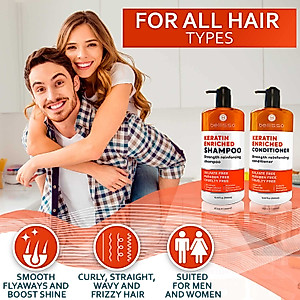 BELLISSO Keratin Shampoo and Conditioner Set and Keratin Hair Mask
