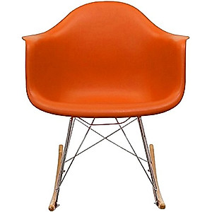2xhome EMRocker(Orange) Rocking Chair