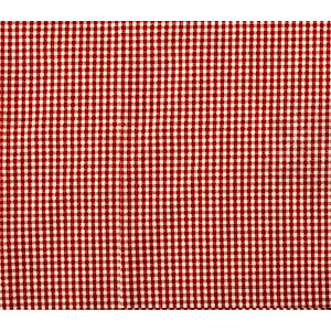 Poly Poplin Gingham Fabric Mini Checkers 07 RED / 58" Wide/Sold by The Yard