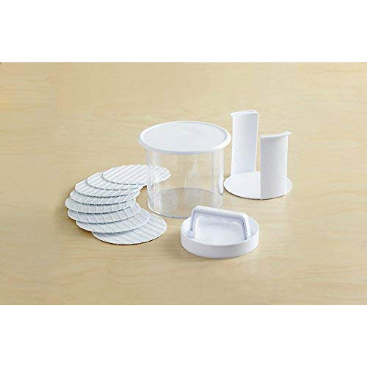 Mr. Bar-B-Q 12 Piece Patty Press Set | Save Time with Early Prep | Quick Release Insert | Makes Perfect Patties Every Time | Refrigerator and Dishwasher Safe | Great for Picnics and Tailgating