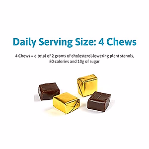 Benecol® Soft Chews - Made with Cholesterol-Lowering Plant Stanols, which are Clinically Proven to Reduce Total & LDL Cholesterol* - Dietary Supplement (120 Chocolate Chews)