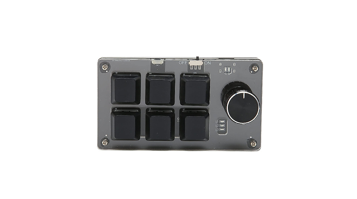 Heayzoki 6 Keys Programmable Keypad, Mini Macro Pad Mechanical Gaming ...
