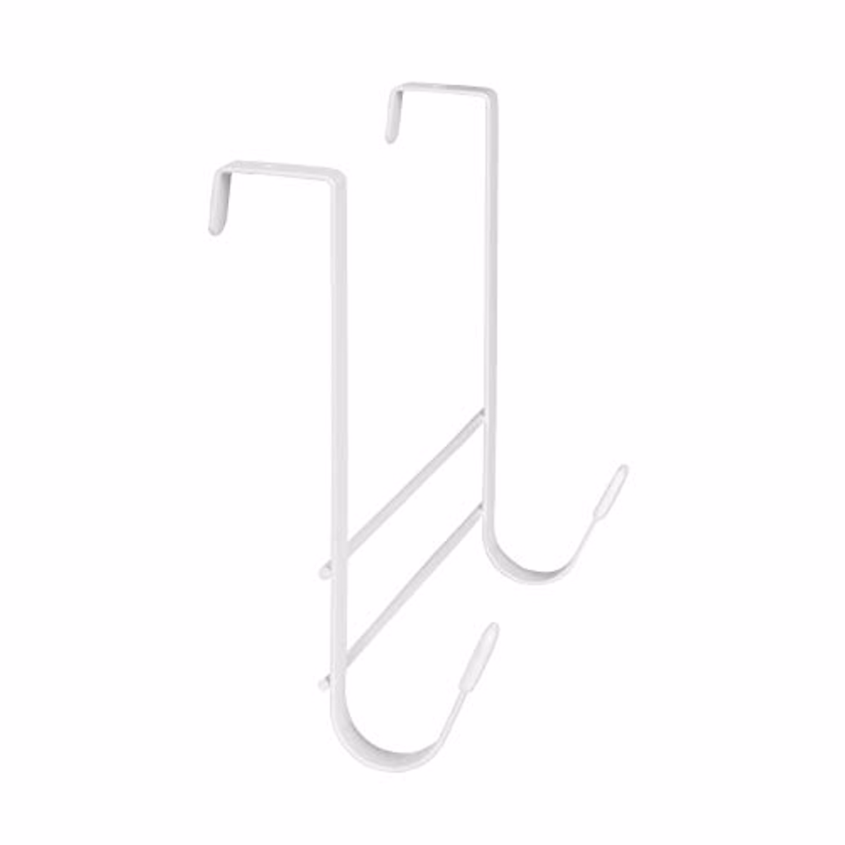 Spectrum Over the Door Ironing Board Holder (White) - No-Installation Storage Organizer for Laundry Room, Kitchen, Home, Wardrobe, Closet, & Bedroom / Rubberized Hook Ends for No Damage