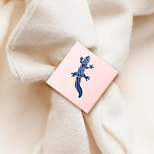 OLYCRAFT 4x5 Inch Clay Stencils Small Lizard Pattern Silk Screen for Polymer Silk Screen Stencils Lizard Mesh Transfer Stencils Animal Theme Mesh Stencil for Polymer Clay Jewelry Making