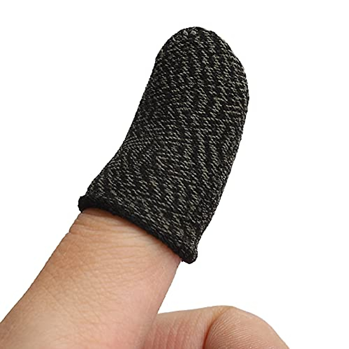 01 02 015 Game Finger Sleeve, 2Pcs Breathable Comfortable Phone Gaming Finger Sleeves High Sensitivity Sweat Proof for Mobile Phone Games