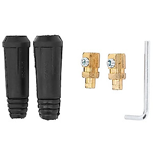 2 Set DKJ10‑25 Welding Cable Quick Connectors 200A Welder Male Head Quick Fitting Accessories for All TIG Welding