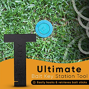 SplashNColor Termite Bait Stations Key & Hook Tool for Sentricon - Easy-Open Termite Bait Station Key, Comfort-Grip Design for Safe, Efficient Bait Retrieval Termite Control, Bait Station Key