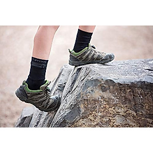 Flippysox Premium Socks with Patented Zipper Wallet - Comfortable Cotton Polyester Blend, Ethically Sourced, Ideal for Active People, Travelers, Concertgoers, Runners, Hikers, Bikers - Black Socks
