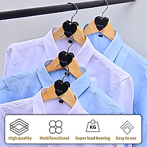 12 Pack Clothes Hanger Connector Hooks,Space Saving Hearts Hanger Hooks to Create Up to 5X More Closet Space, Heavy Duty Cascading Clothes Hanger Hooks,Hanger Extender Clips Fits All Types of Hangers