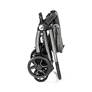 Peg Perego Ypsi Travel System - Includes Ypsi Lightweight Reversible Stroller and Primo Viaggio 4-35 Nido Infant Car Seat - Made in Italy - Atmosphere (Grey)