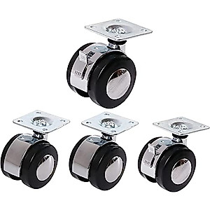 Furniture Castors,Swivel Caster Wheels,Caster Wheel 40mm,Moving Castor Wheels,Furniture Replacement Caster,Industrial Caster for DIY,Load-Bearing 100kg,40mm-4swivel (Color : 4brake, Size : 50mm) (