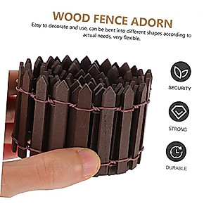 Simulation Fence Imitation Mini Fence gate Mini Corral Fence Horse Wood Fence Miniature Farm Fence Miniature Fence Model Fence Decor Corral Fencing playset Wooden Panel Outdoor