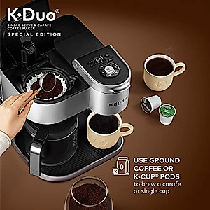 Keurig® K-Duo Special Edition Single Serve K-Cup Pod & Carafe Coffee Maker, Silver