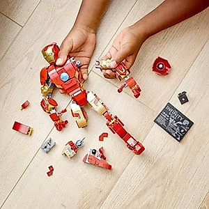 LEGO Marvel Iron Man Figure 76206 Collectible Buildable Toy, Kids Bedroom Display Model from Avengers: Age of Ultron, Infinity Saga Set