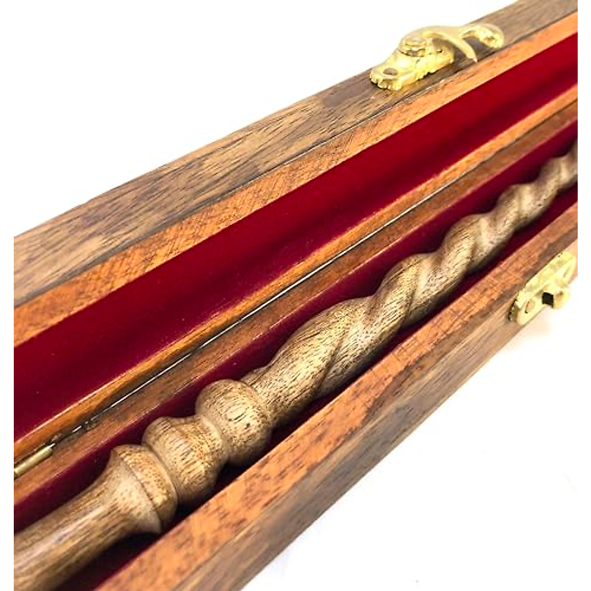 Will O'Wisp's Wand Emporium Witch and Wizard Wand in Real Wooden Display Box Certificate of Authenticity (The Sage)