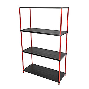 Craftsman 4-Shelf 6-Foot Tall Storage Rack for Garage and Workshop, Durable Powder-Coated Steel, Reinforced Adjustable-Height Steel Shelves - 2,400-Pound Capacity (CMXMSAJ94994)